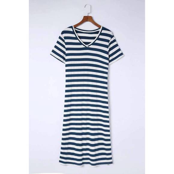 DEAR LOVER | Dresses | New Dear Lover Striped Vneck Maxi Long Dress ...